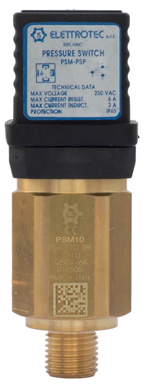 Elettrotec PSM-PSP Piston Adjustable Pressure Switch For Intrinsic Safety